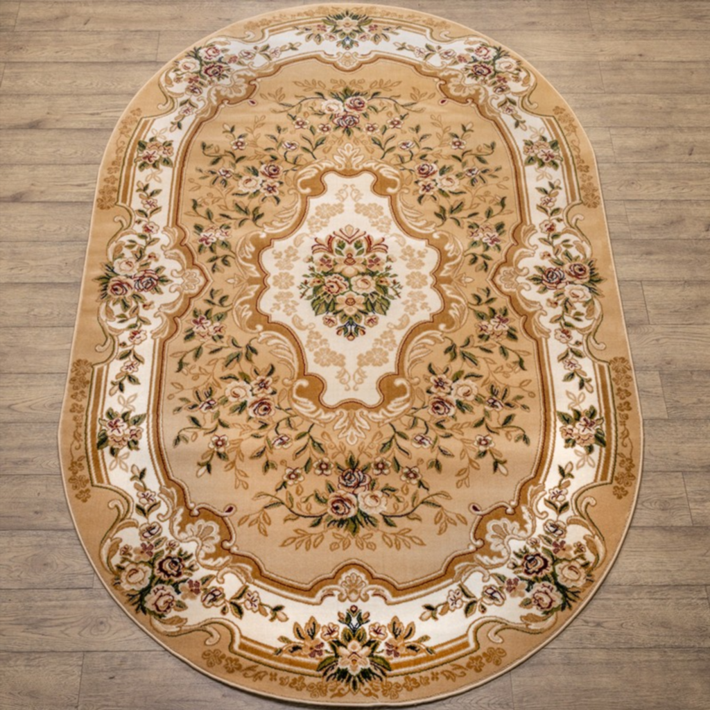 Ковер Акварель дизайн 20606 цвет 22155 Овал 1x2м