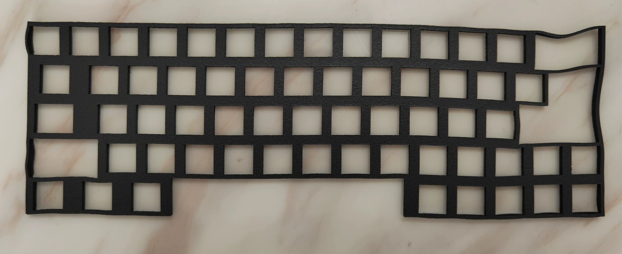 NN64 левый движущийся 64 шт. GH60 слот для нижнего освещения с прорезями, разделенное пространство, 7 ритм, ручка рога,