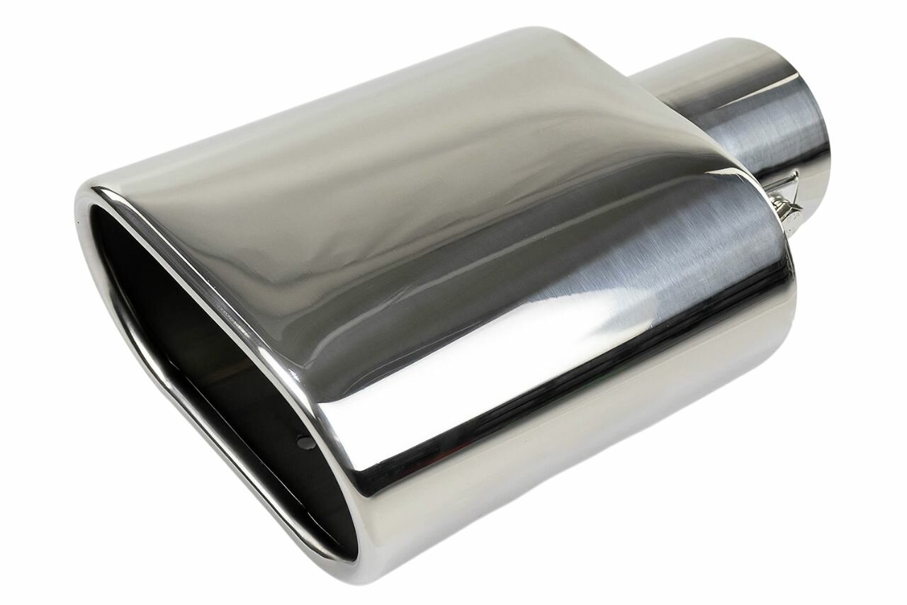 Овальная насадка глушителя из нержавеющей стали Sal-Man HJ-US0064 d120х65мм со скосом