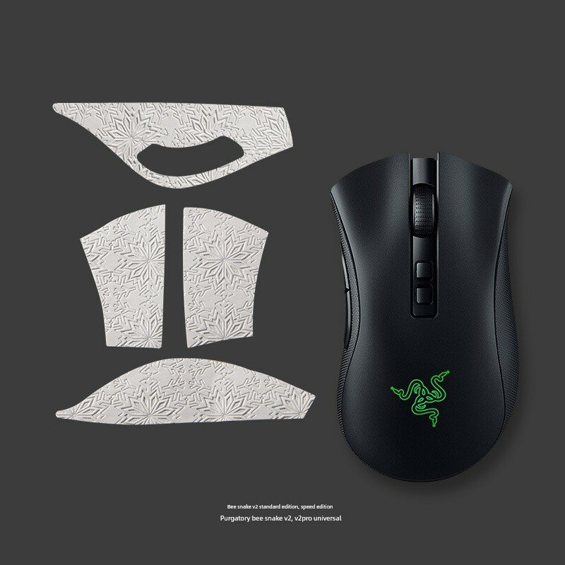 Противоскользящие наклейки Poison Viper v2pro подходят для боковых накладок мышей серии Razer Viper, а также для