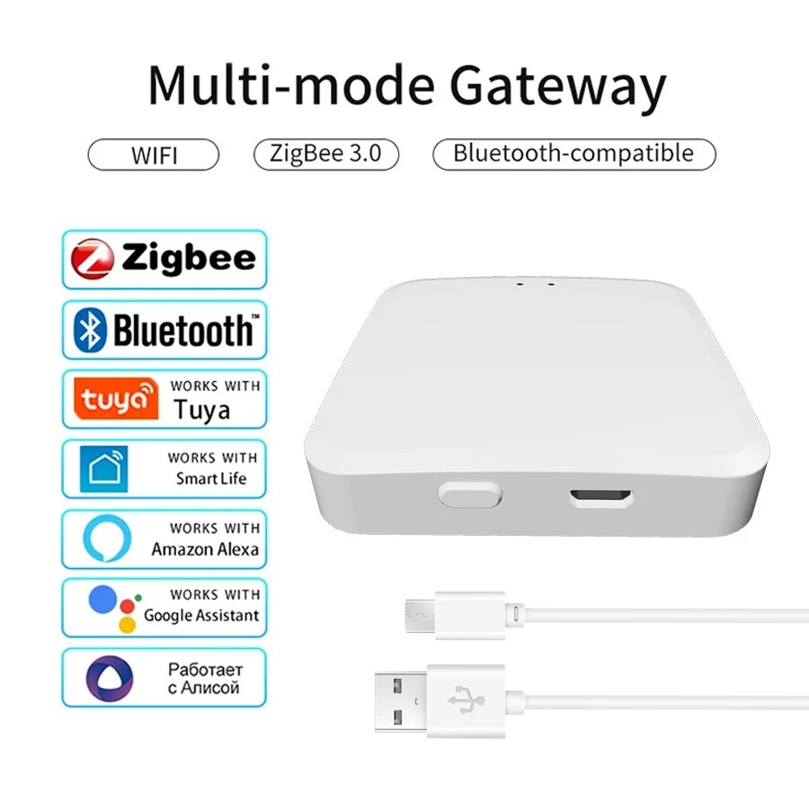 GGBEE Умный шлюз ZigBee для умного дома Белый, Multi Mode Gateway
