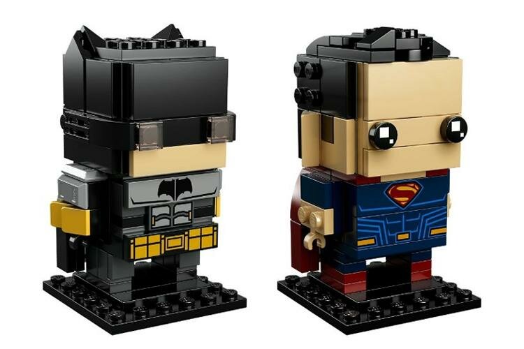 Набор конструктора унисекс LEGO BrickHeadz 41610, Бэтмен и Супермен, 209 деталей