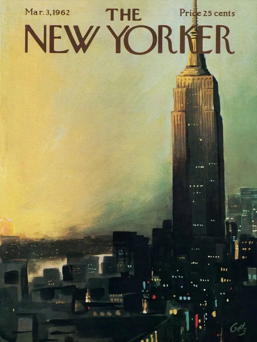 Постер New Yorker Нью Йоркер март, 40 x 50 см (с полями), бумага, без рамы — фото 1