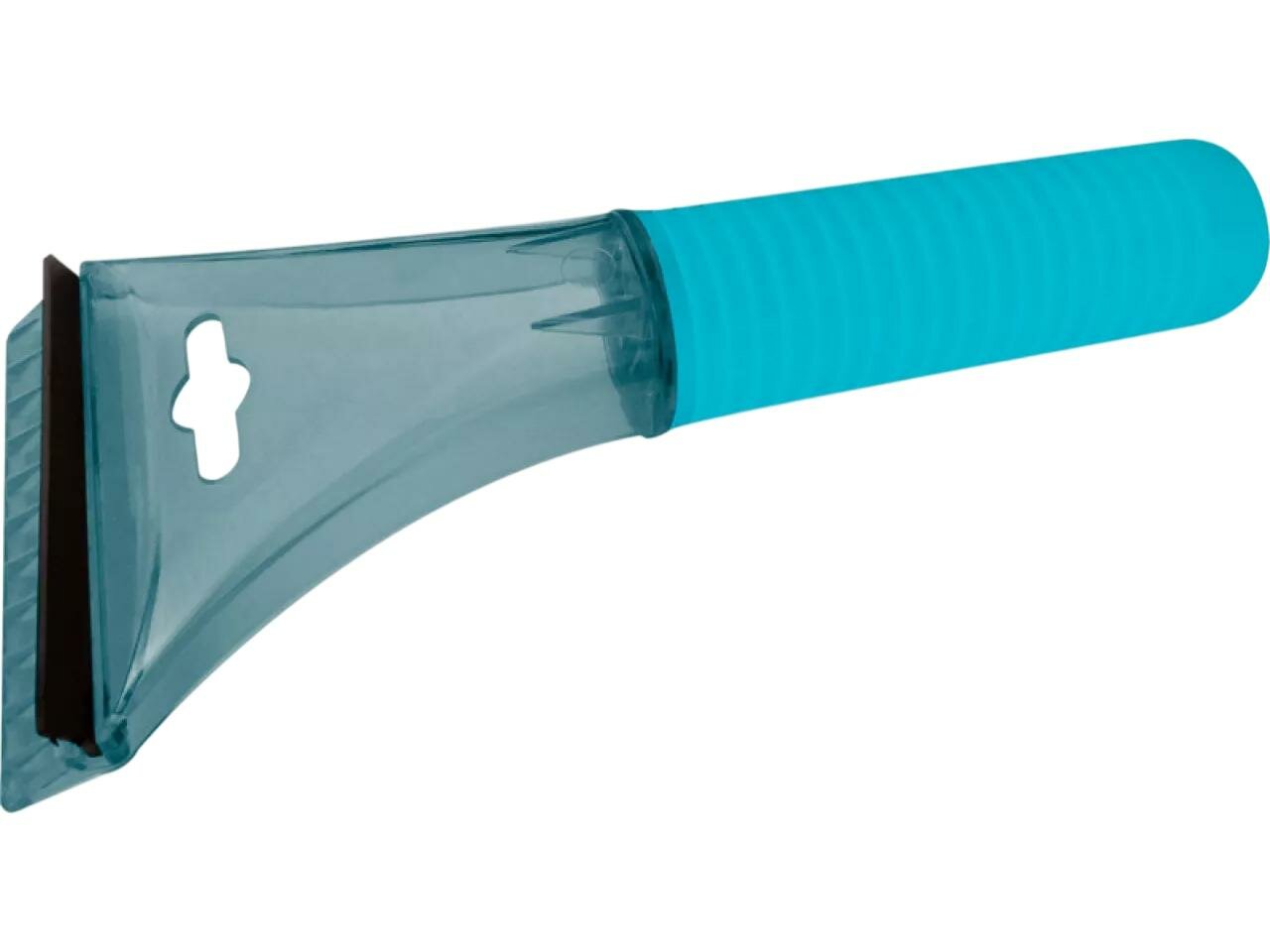 Скребок для льда с резиновым водосгоном утепленная ручка морозостойкий пластик 21,5x9см ALMEGA 53735