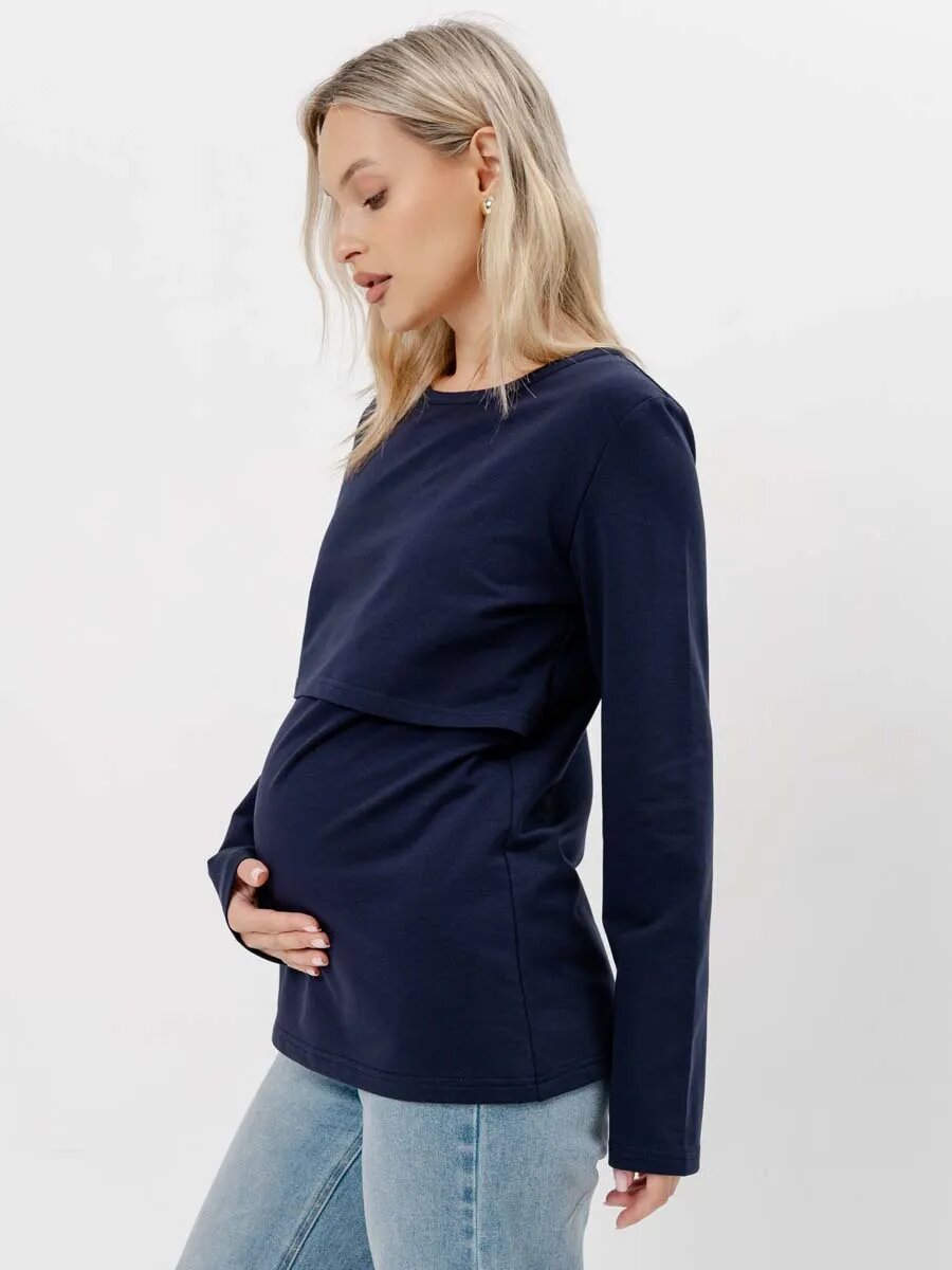 Лонгслив для кормящих мам