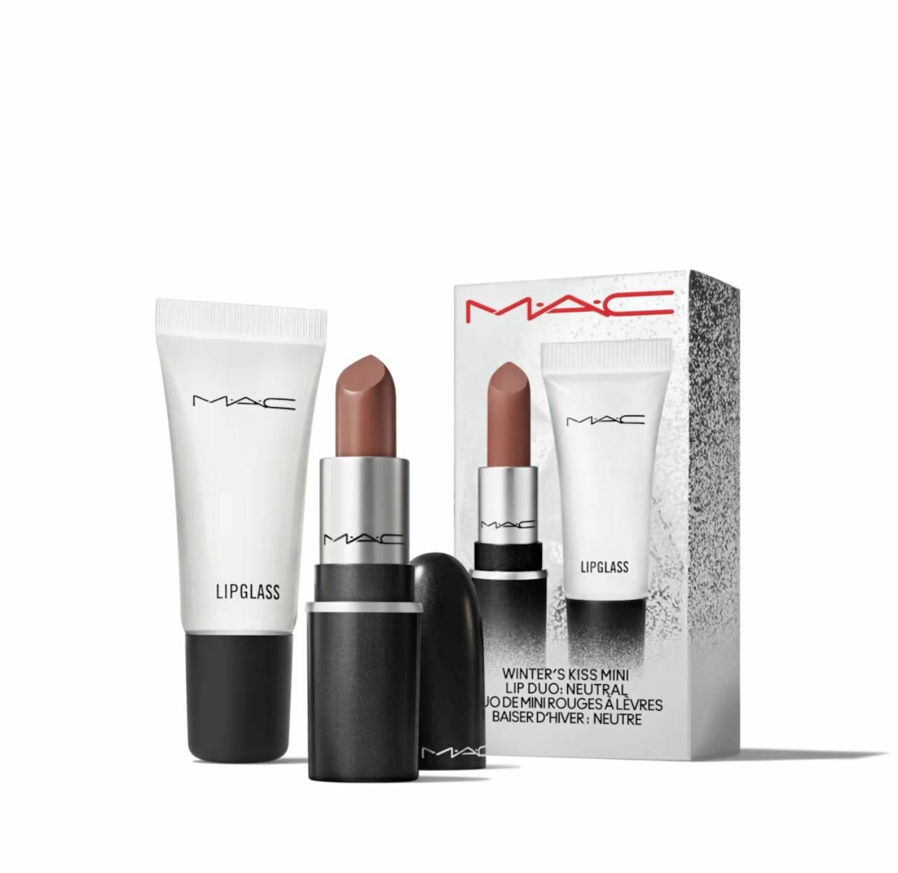 MAC Подарочный набор для макияжа губ Winter s Kiss Mini Lip Duo (Neutral)