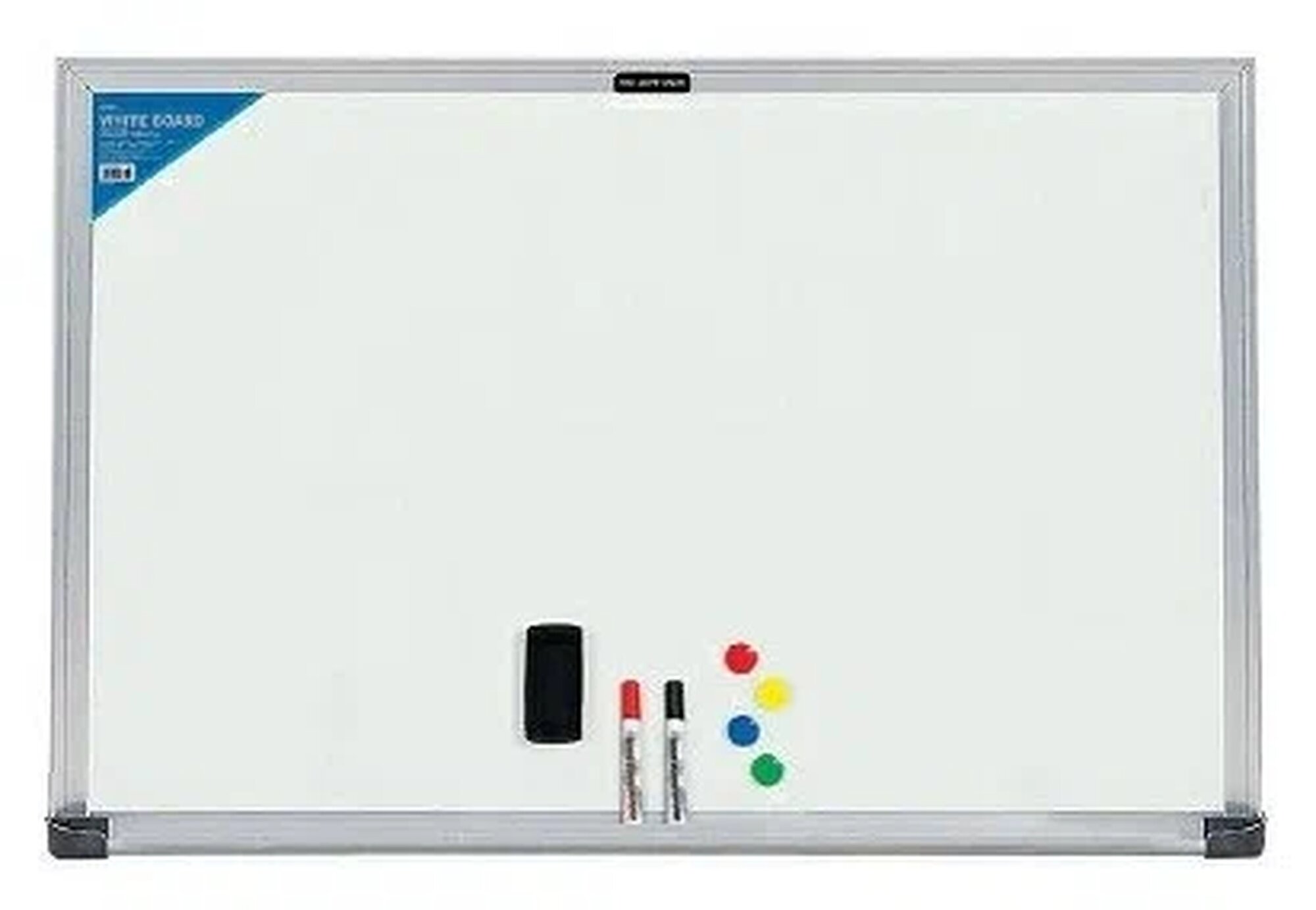 Доска магнитно-маркерная Deli E7817, алюминий, сталь, белая, 120 см