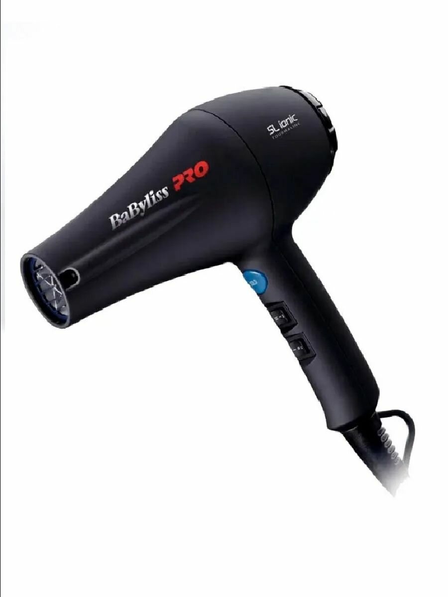 Фен для волос профессиональный BaByliss PRO Tourmaline SL Ionic BAB5586E, мощность 1900 Вт, ионизация и турмалиновое покрытие, ультралегкий 420г, 6 режимов и холодный обдув, подарок — фото 1