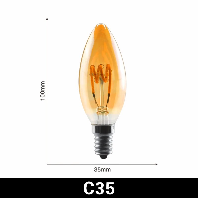 Спиральная светодиодная лампа DEEMOPA E14 E27 4W 2200K C35