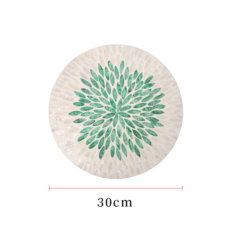 Термостойкие подставки для посуды в американском стиле, креативные подставки для стола в форме ракушек, роскошные круглые подставки в западном стиле, подносы для домашнего использования.