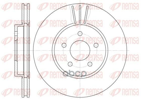 6607.10 диск тормозной передний! Ford Mondeo 1.8-2.2TD 00> Remsa арт. 660710