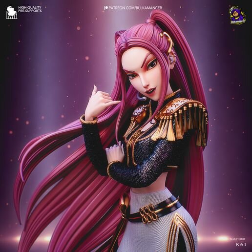 Сборная модель Golden Dancer (K-Pop Demon Hunters), 253мм, 1/8 для покраски