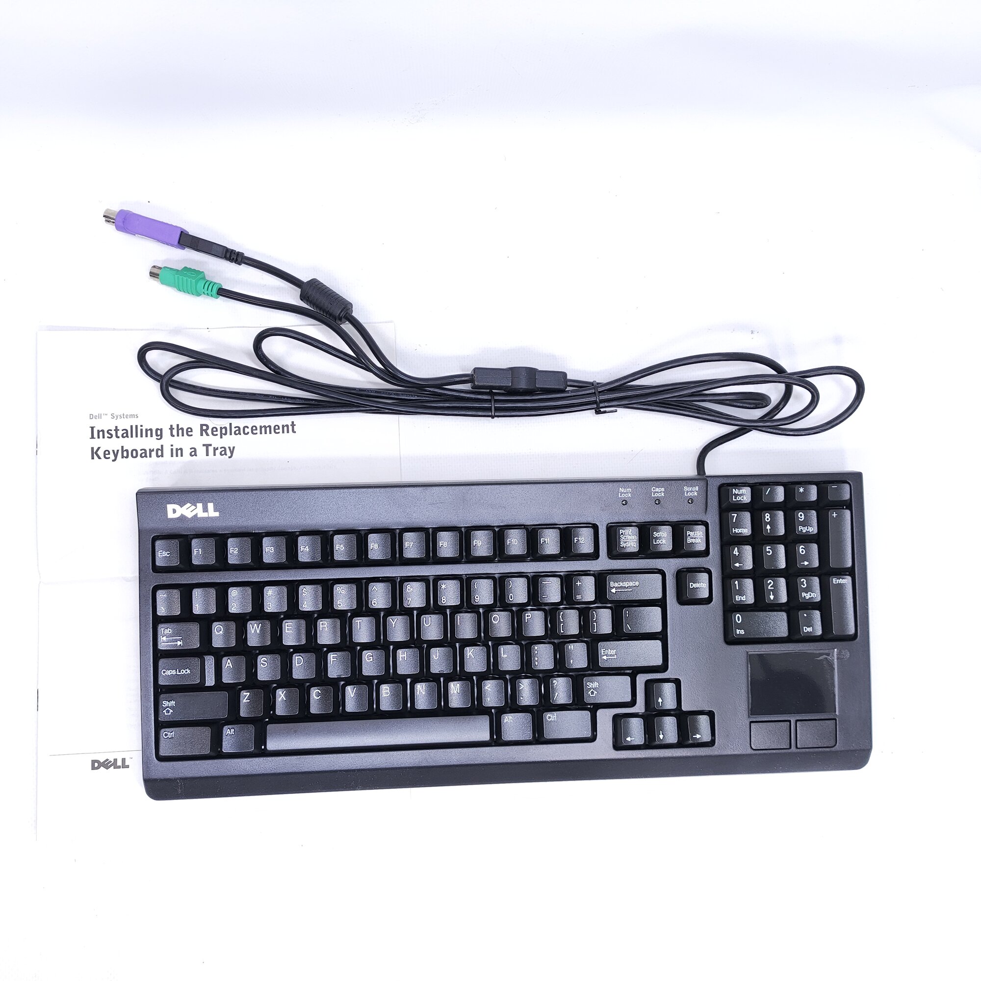 Клавиатура проводная Dell SK-3211 Server Keyboard PS/2-USB с тачпадом 0TH827