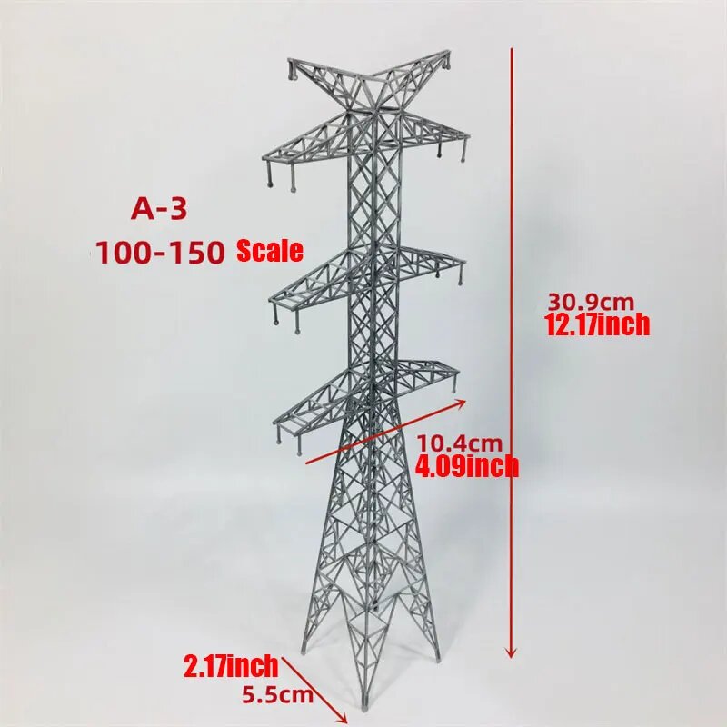 Электрическая башня питания из пластика Серый, Style A3
