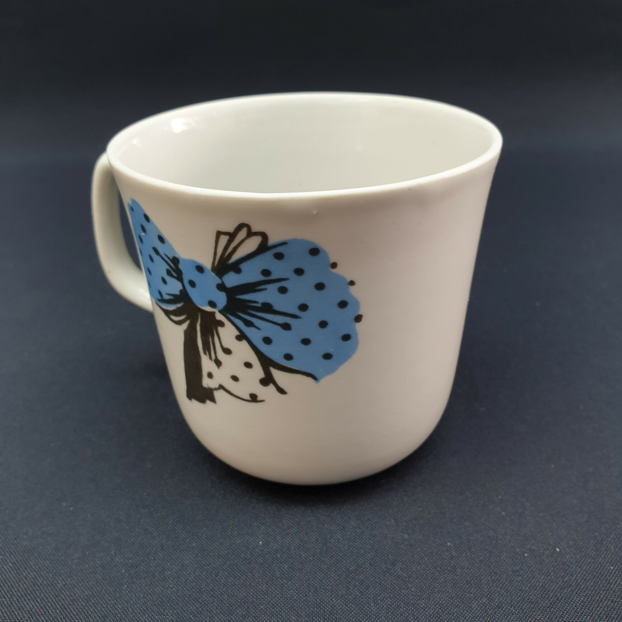 Винтажная чайная чашка Вербилки, фарфор деколь 400 мл, СССР