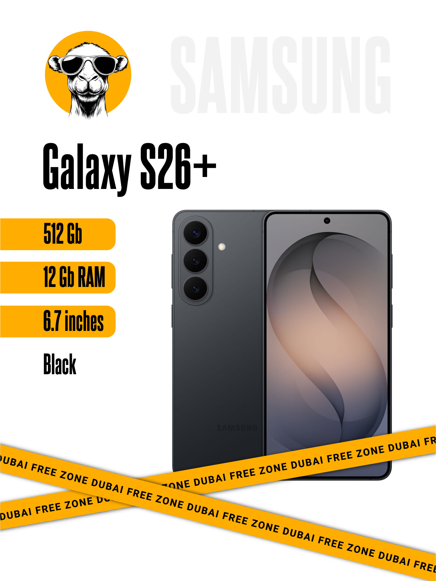 Смартфон Samsung Galaxy S26+ 12/512Gb Black