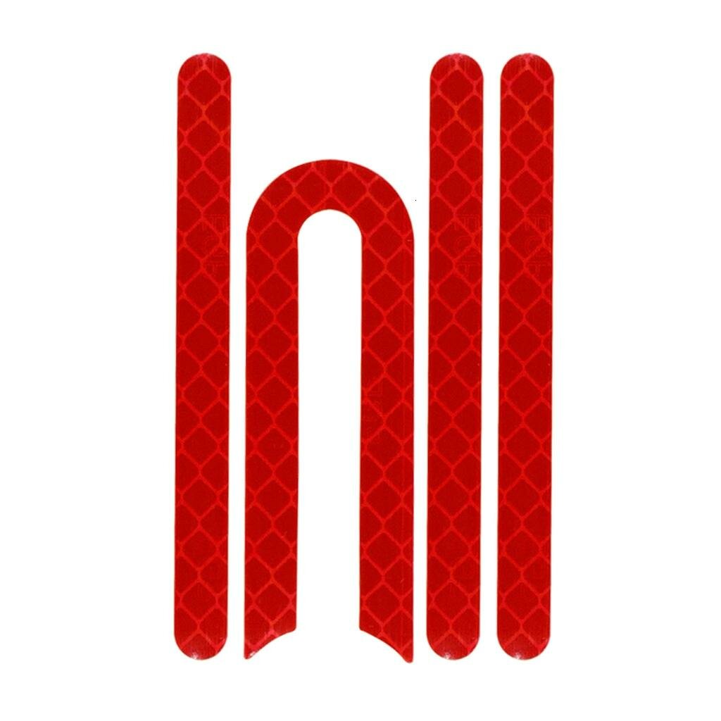 Водонепроницаемые светоотражающие наклейки для самокатов, красный