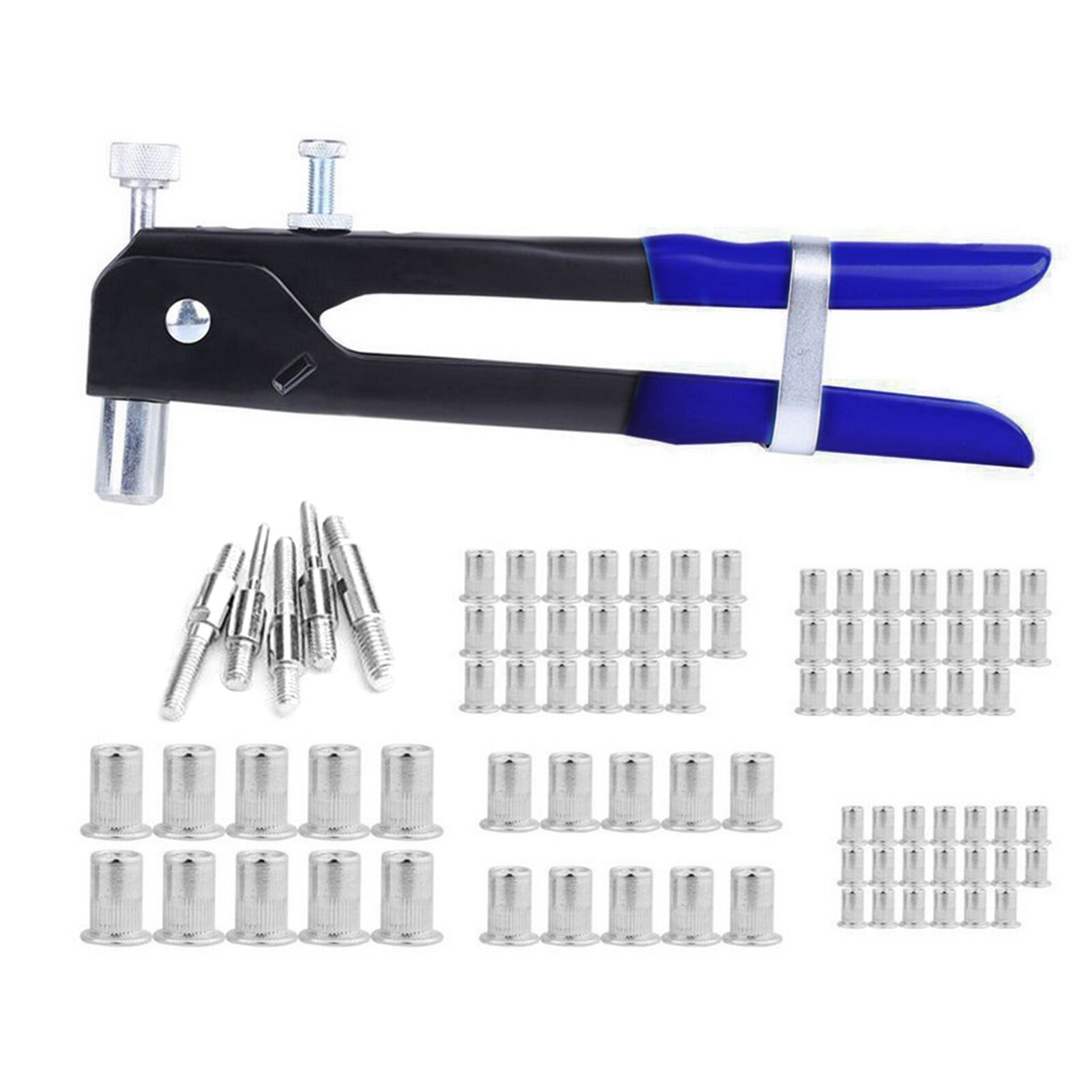 86шт Резьбовая Гайка-Клепальщик Вставной Инструмент Комплект Для Установки Заклепочных Гаек