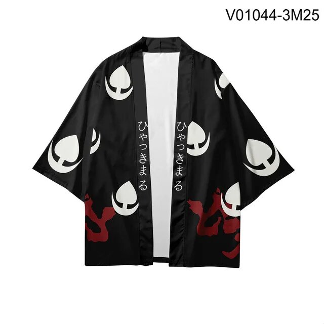 Косплей кимоно Gintama, черный, M, hf-76