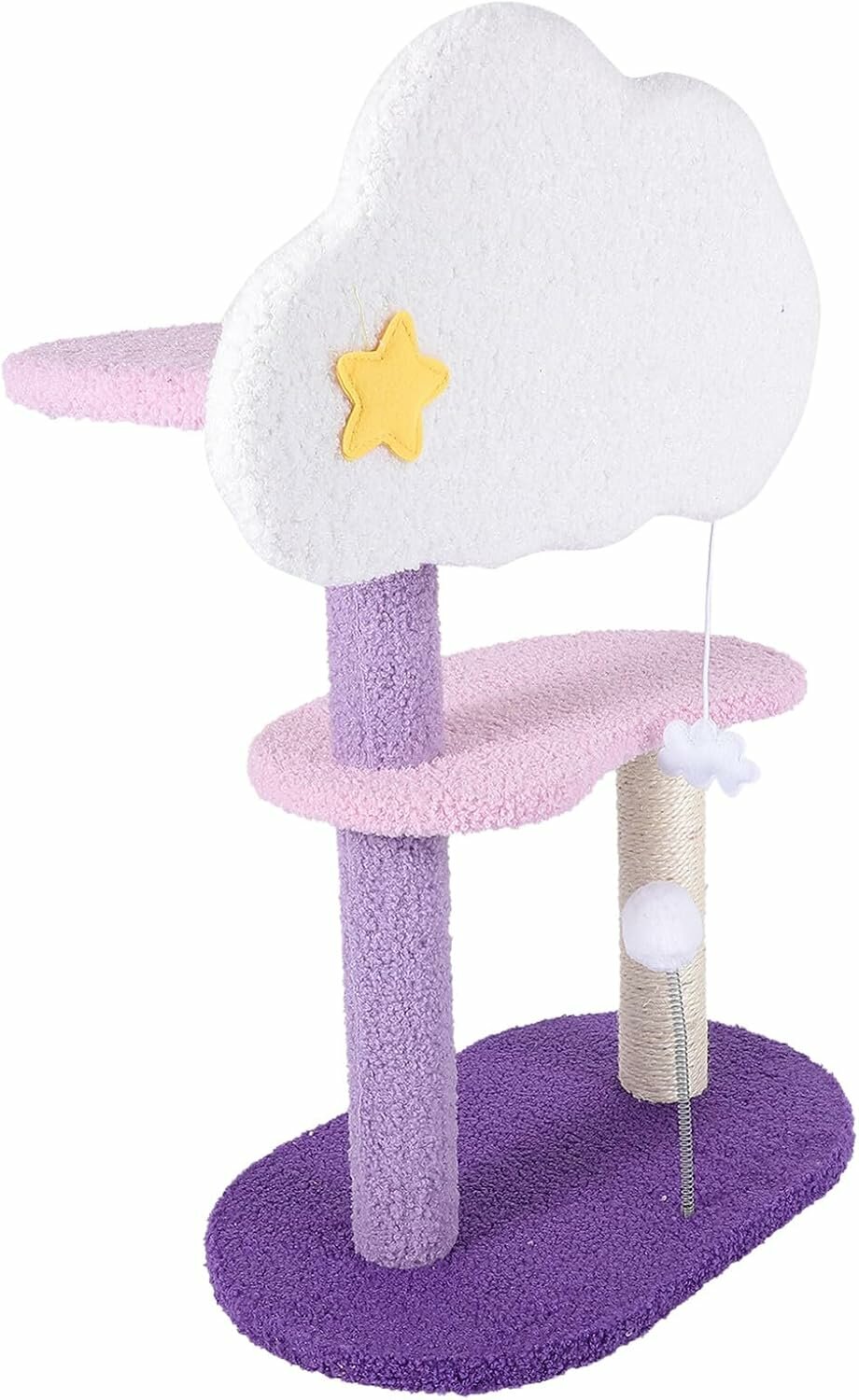 DINGXIAN Многоуровневая рама для лазания по кошкам с платформой-сизалевая доска для шлифовки когтей, колонна для лазания по кошкам, центр активного отдыха для домашних животных