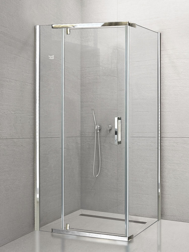 Душевой уголок Royal Bath RB 80х100х200 стекло прозрачное 6мм профиль хром