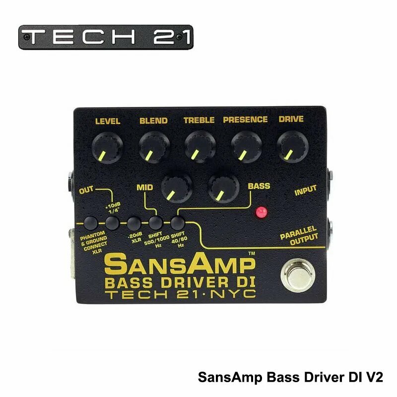 Tech 21 SansAmp Bass Driver DI V2 Педаль DI-бокса Variable Bass