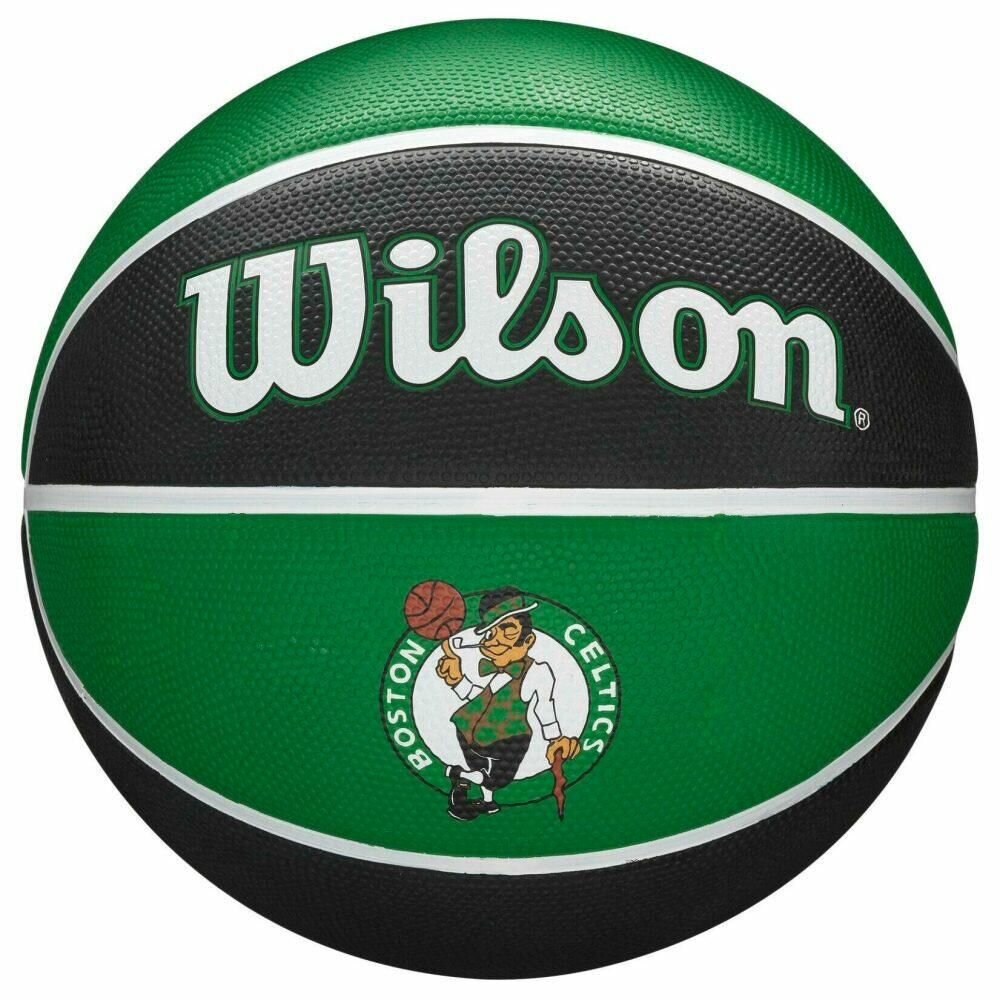 Wilson NBA Team Boston Celtics Баскетбольный мяч Размер 7, Decathlon, Цвет: Черный / Зеленый / Черный, Размер: 7