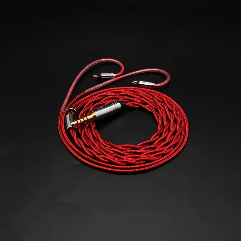 IvipQ Кабель для наушников 4.4mm-0.78 PIN, черный