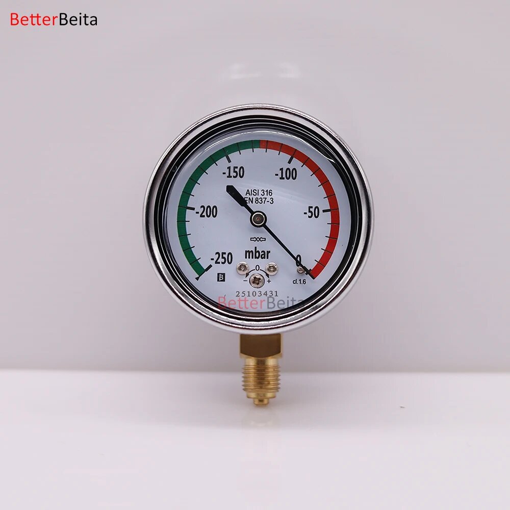 Betterbeita вакуумный манометр -250mbar~0mbar