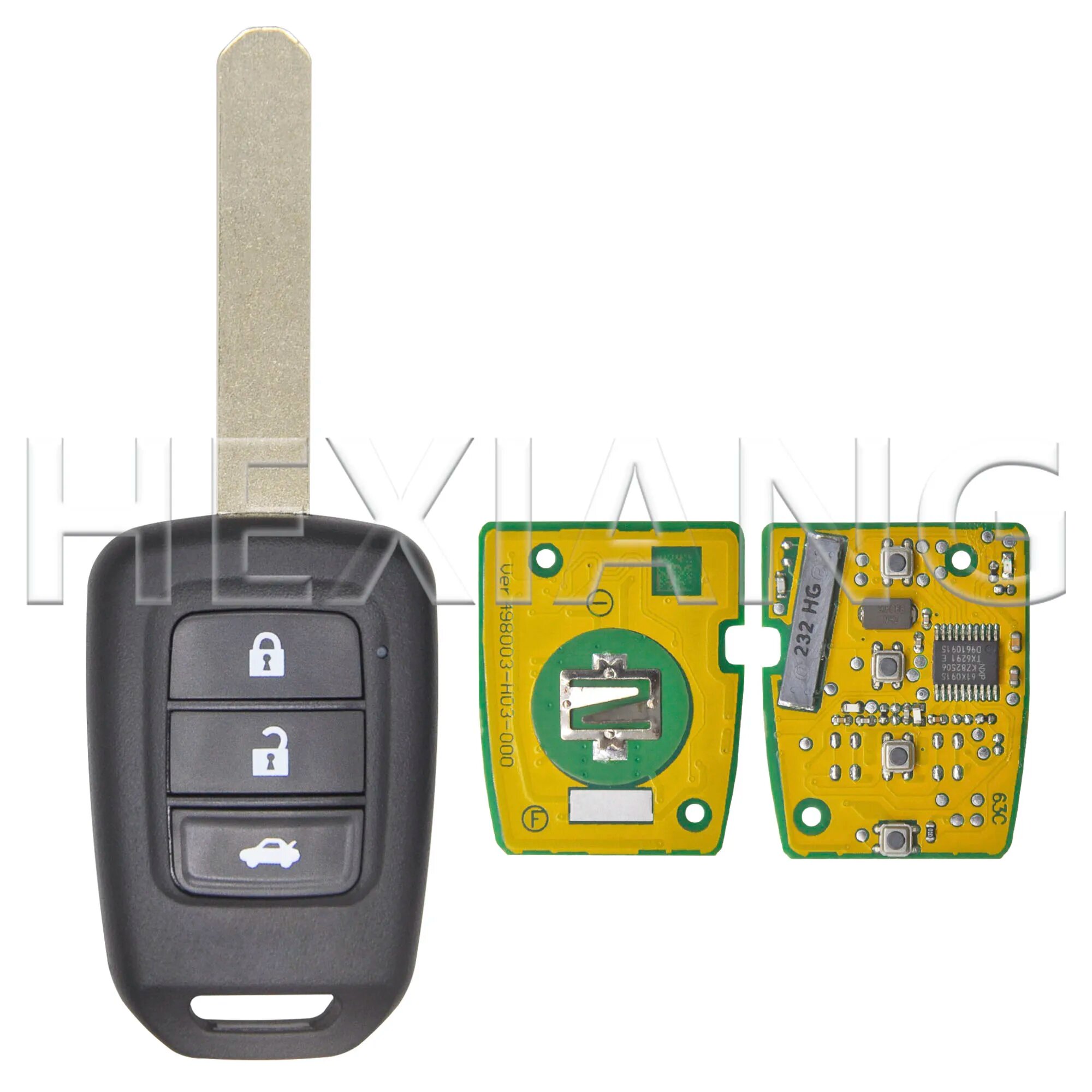 Автомобильный ключ для Honda CRV Civic Accord Fit 2013-2017, 3 кнопки, 313.8 МГц, чип ID47