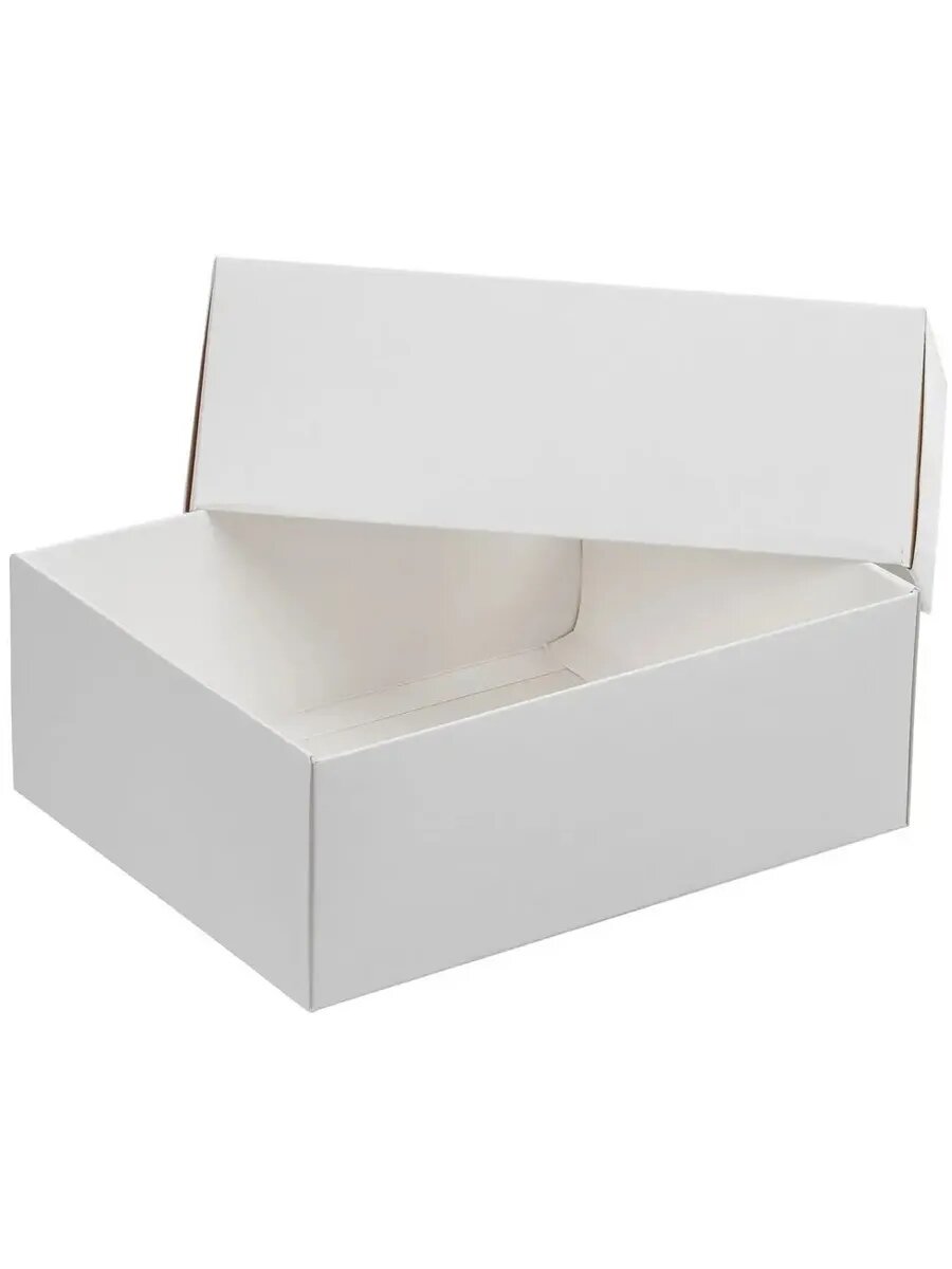 Элегантная белая упаковка с окном для продуктов