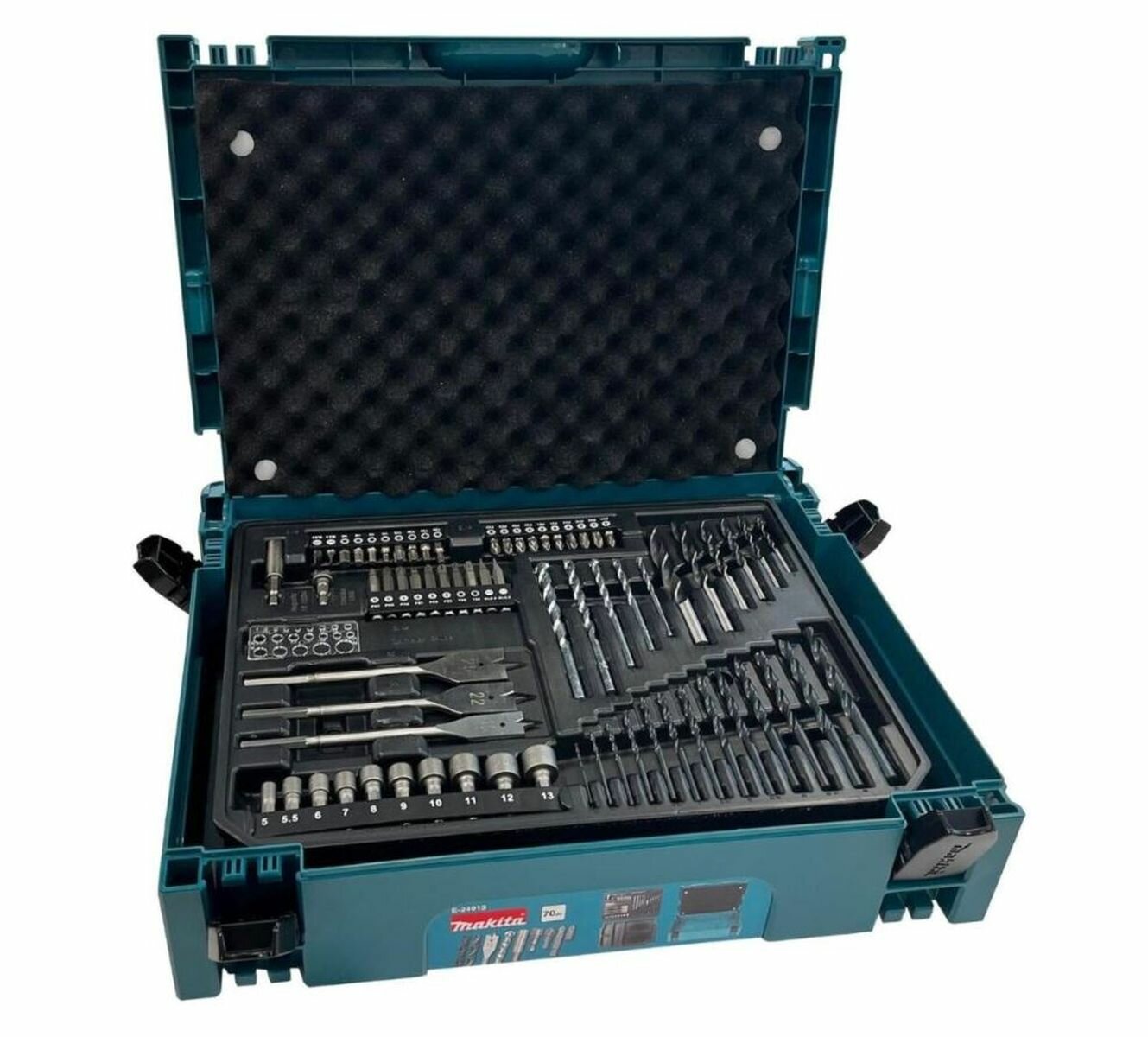 Набор насадок и инструмента Makita E-24913 в кейсе Makpac тип 1, 70шт.