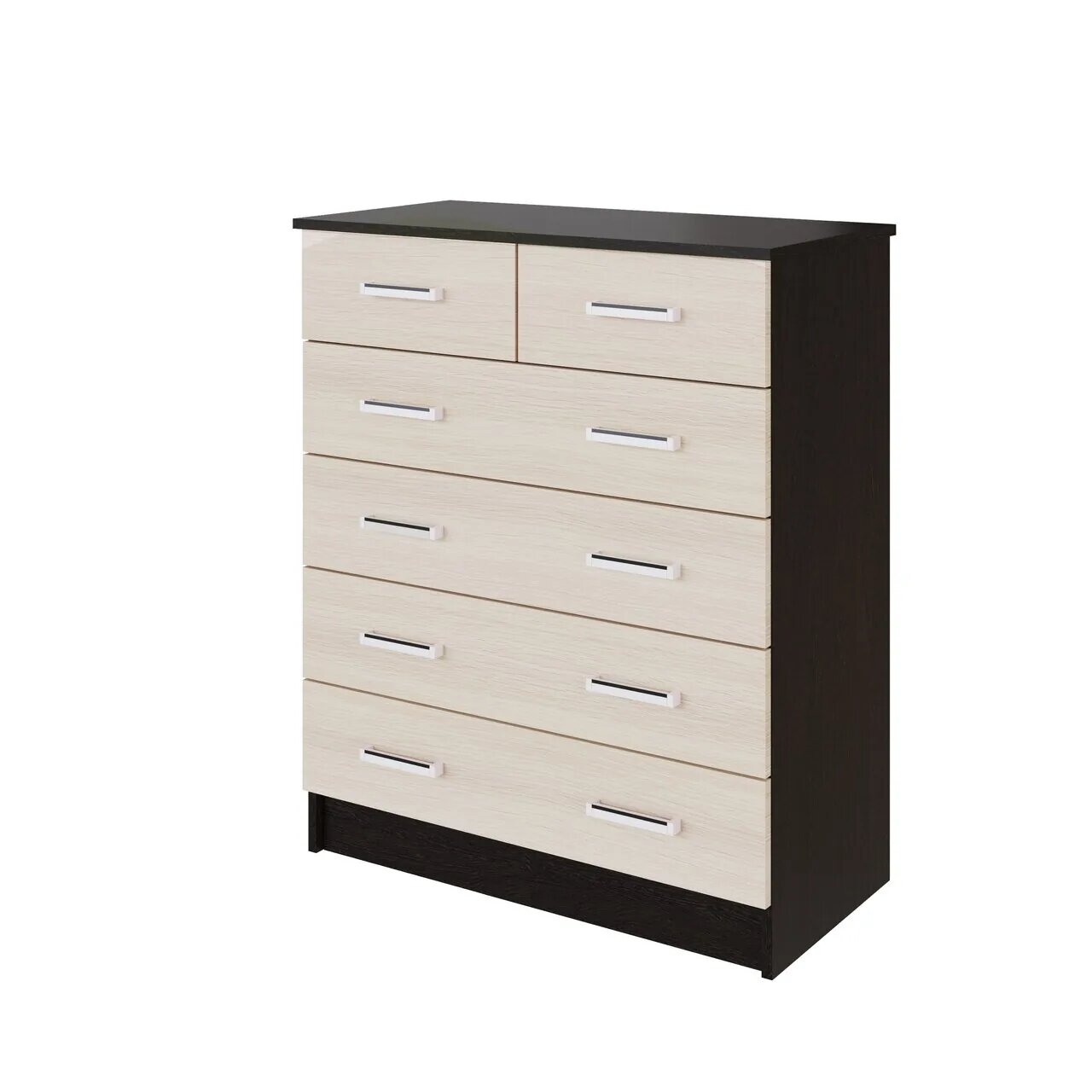 Комод «Катрин 5» роликовые направляющие, ЛДСП (Венге/Дуб молочный) 82х44х99