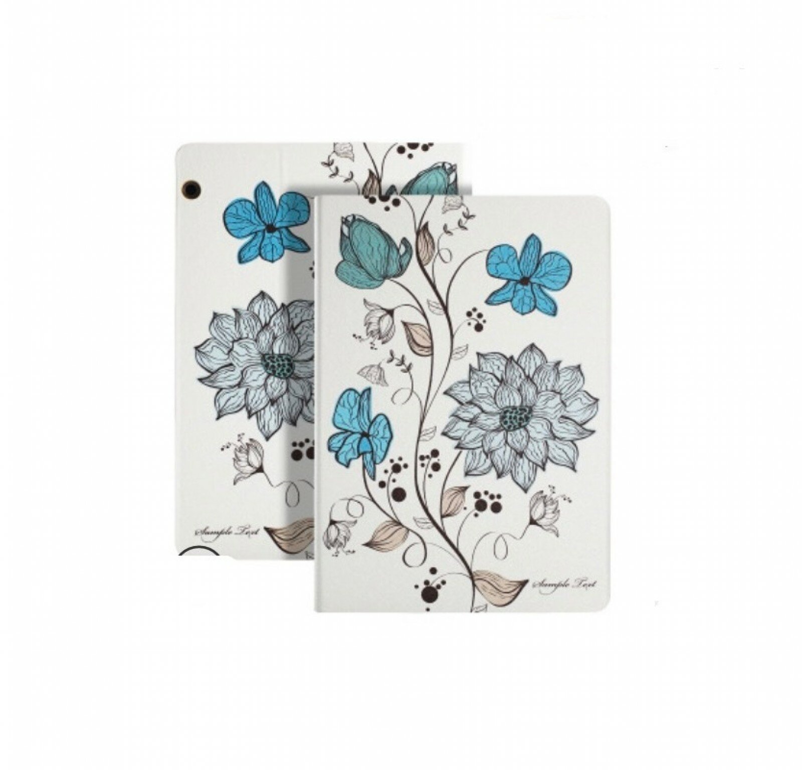 Чехол-обложка футляр MyPads для Huawei MediaPad T3 10 LTE с магнитной застежкой и цветочным узором
