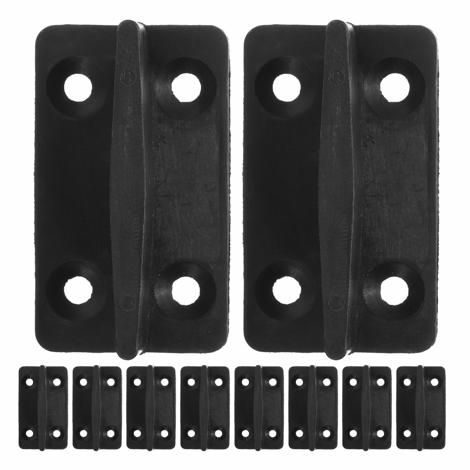 Пластиковый черный направляющий ролик для амбарной двери, комплект из 10 штук, для монтажа дверей