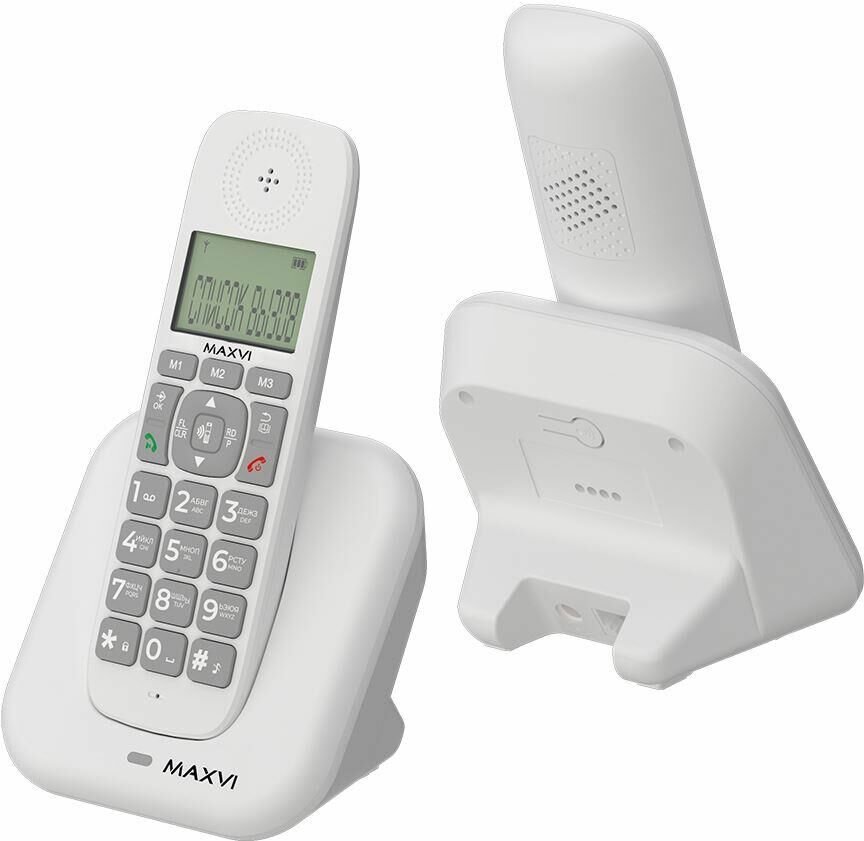 Радиотелефон для дома и офиса MAXVI AM-02 white