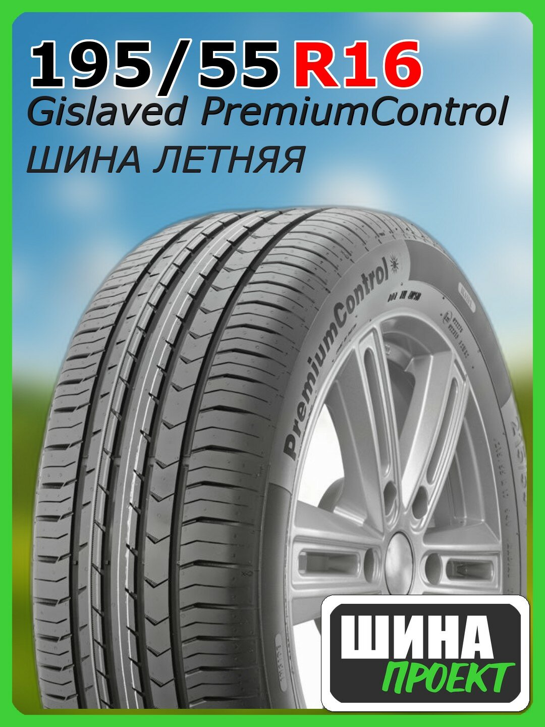 Шина летняя Gislaved 195/55/16 V 91 PremiumControl для легковых автомобилей 03150110000