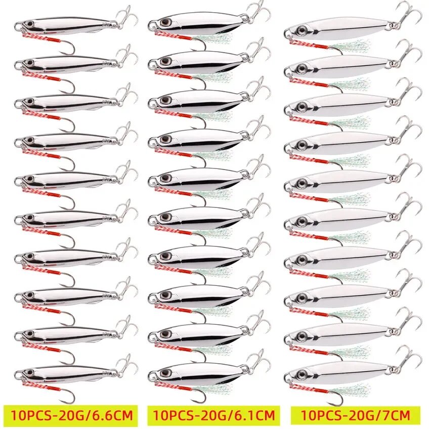 Блесны для рыбалки AOrace 20г с крючком, Color: D-20G With hook