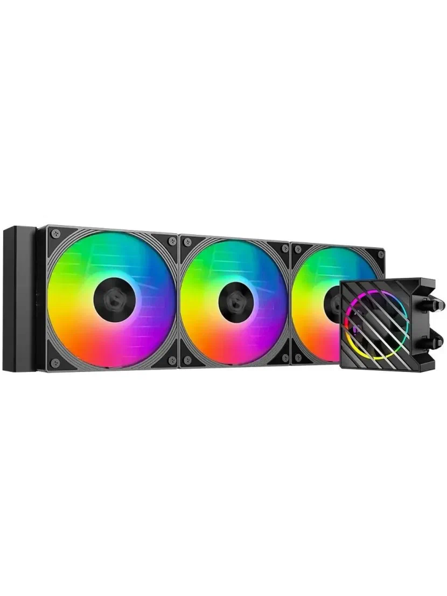 Система водяного охлаждения ID-Cooling "Dashflow 360 XT", для AM4, AM5, 1200, 1700,1851, 350Вт, ARGB