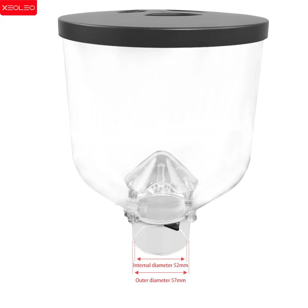 Часть кофемолки XEOLEO, бункер 1000 г с функцией блока, размер 57 мм, большой размер, бункер для кофе