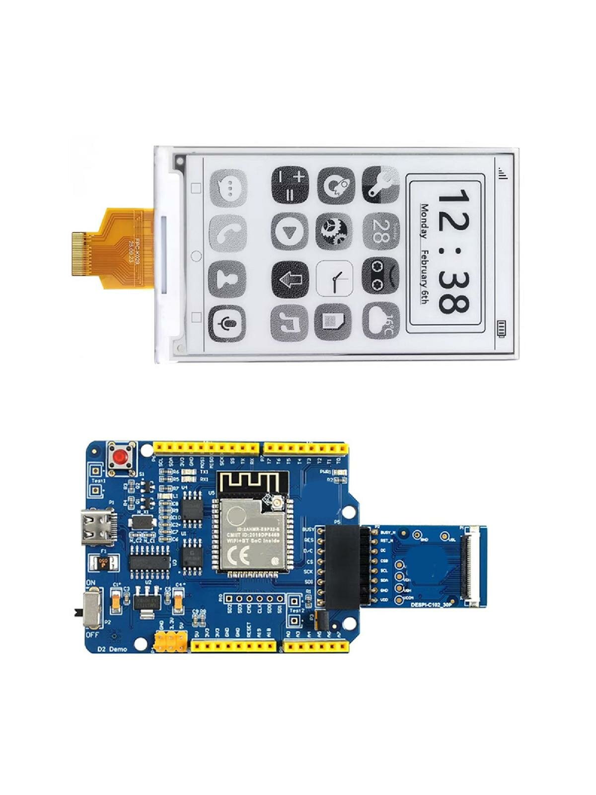 Эффективный сенсорный экран ePaper 4,26-дюймовый модуль дисплея с высоким разрешением