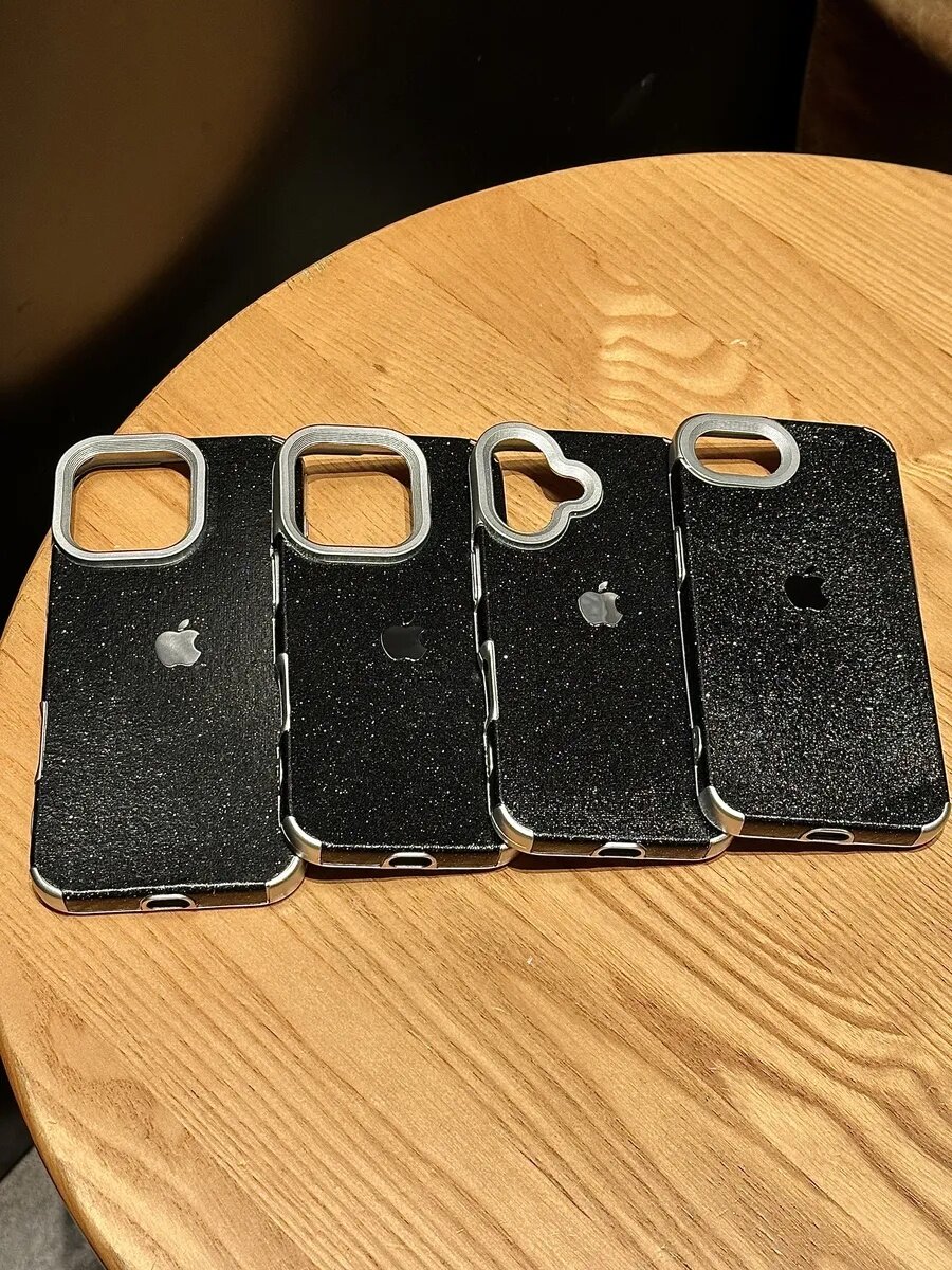 Чехол О'кейси, для iPhone 16e, с принтом, защита камеры, черный — фото 1