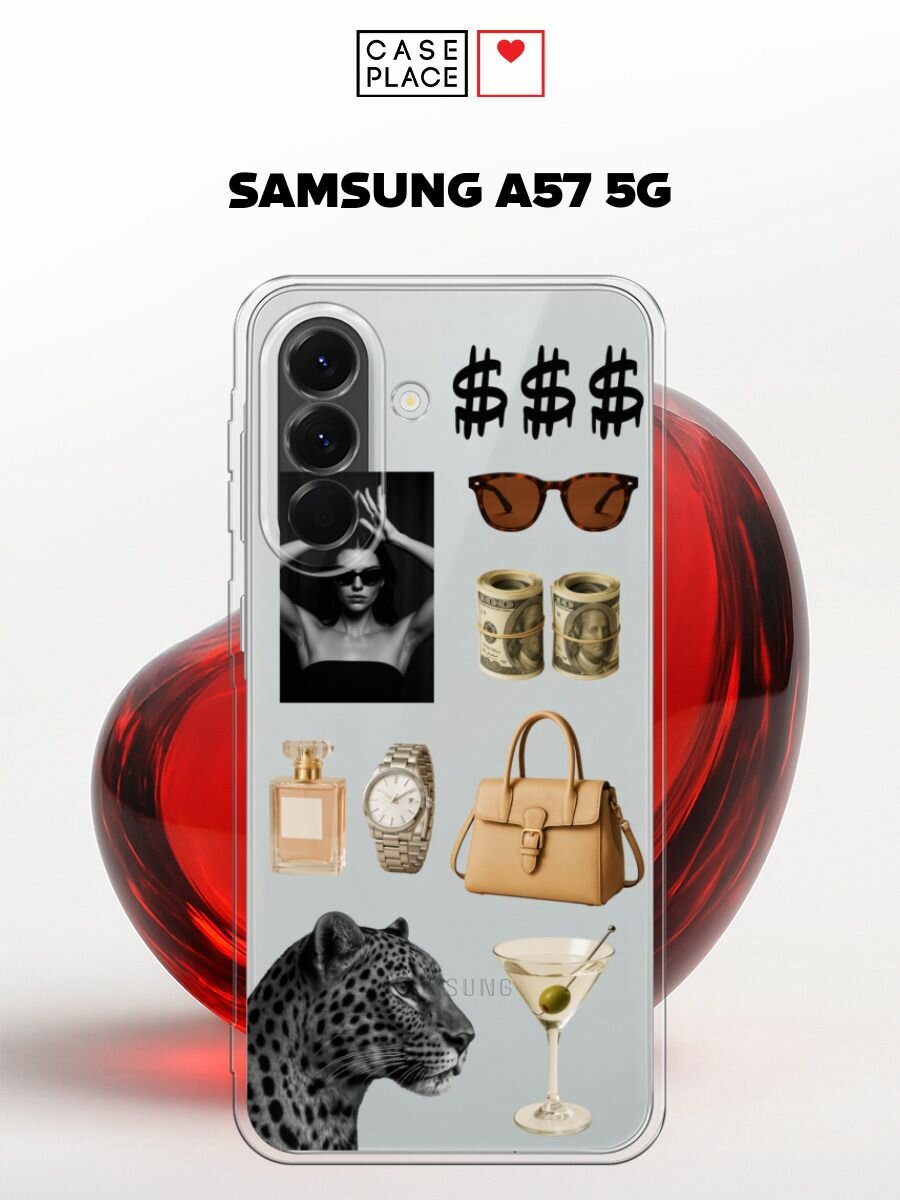 Чехол на Samsung Galaxy A57 5G / Самсунг Галакси A57 5G с принтом Женский коллаж