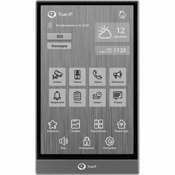 True IP TI-4107LB IP монитор для домофона
