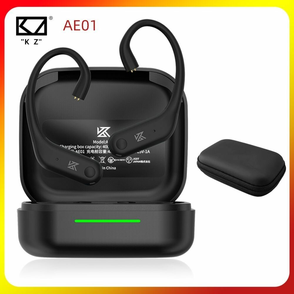 Коробка для хранения наушников FAAEAL с модулем Bluetooth QDC/S/ C Pin-кодом KZ AE01 чехлом для зарядки, чехлом с ушными крючками Bluetooth 5.4, для органайзера Castor ZSN PRO TRN MT1 TANGZU WANER SG