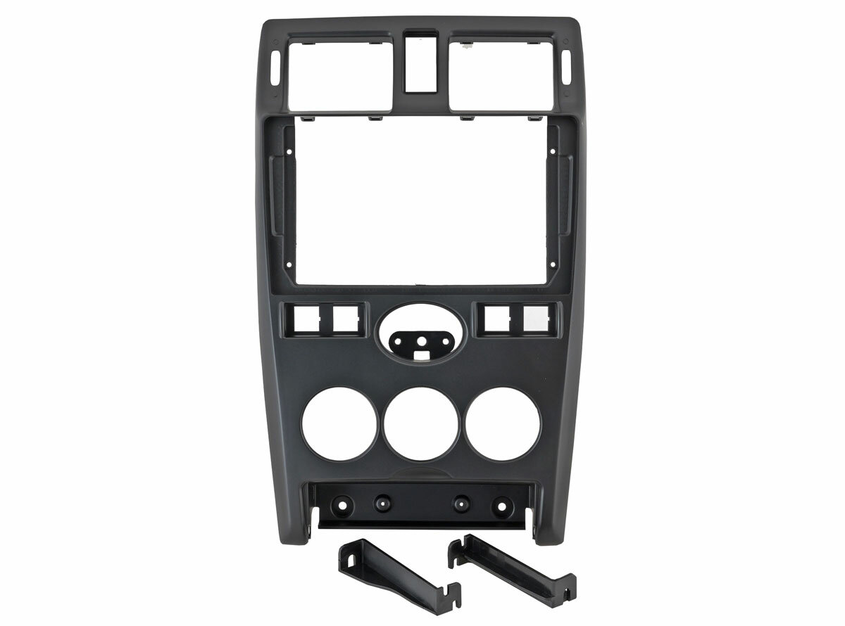 Рамка InCar для UMS LADA Priora 2007-2013, 9" BLACK (тип4)