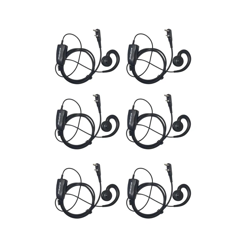 Гарнитура для рации BAOFENG BF-106 черная 6PCS
