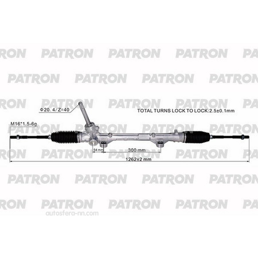 PATRON PSG3227 Рейка Рулевая KIA SOUL 1.6L/2.0L 2020-2023
