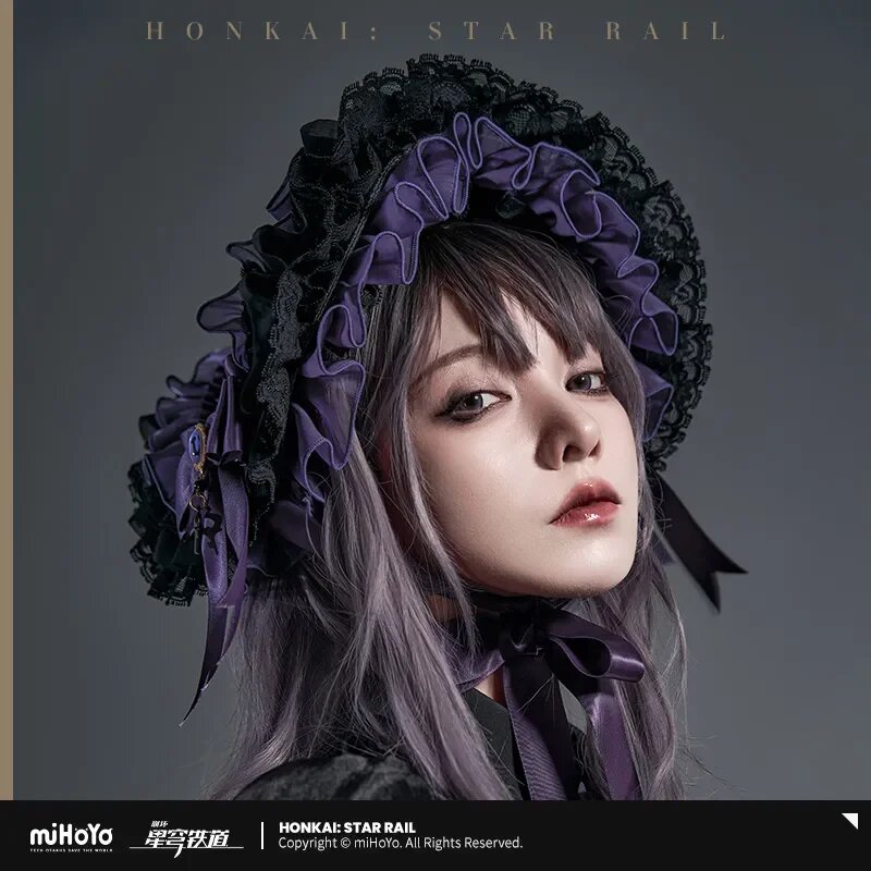 [Подлинная] miHoYo Game Herta Hat Honkai Star Rail The Herta Theme Series Плиссированная шляпа Шляпа от солнца Аниме Орнамент Косплей Рождественские подарки — фото 1