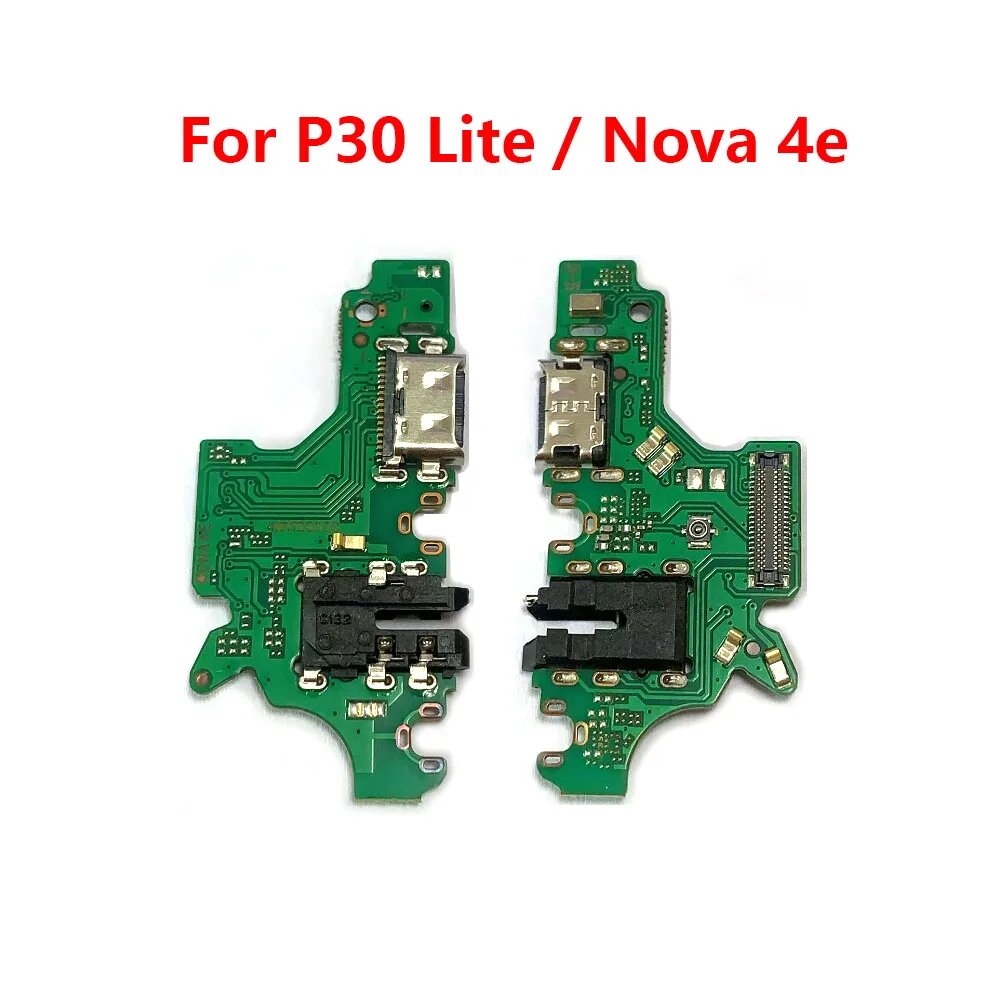 Для Huawei P30 Lite Nova 4e: плата зарядки USB, модуль микрофона, гибкий кабель